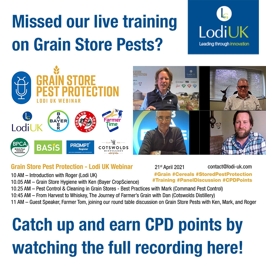 Grain Store Pest Protection - Lodi UK Training Webinar - Lodi UK