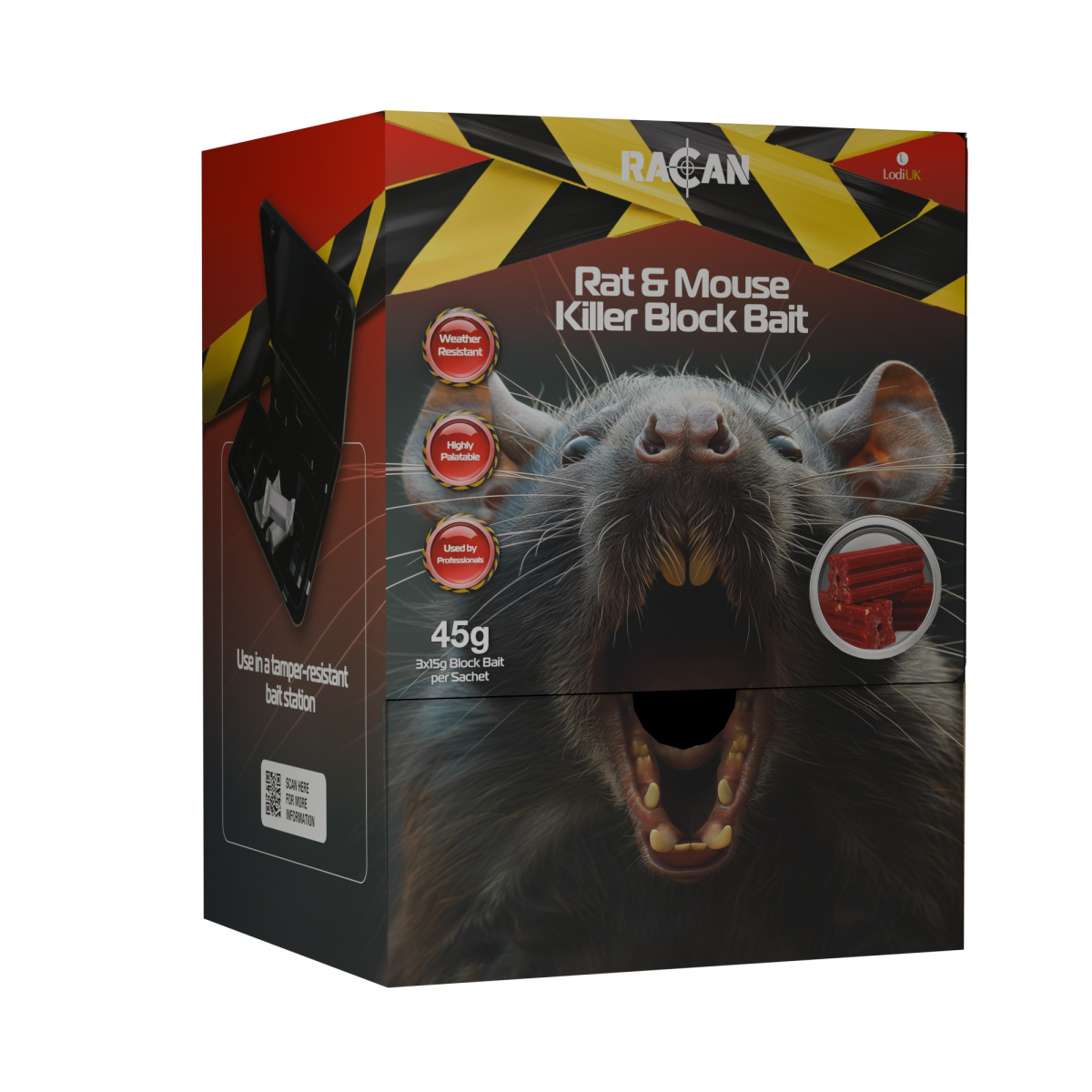 Racan Rat & Mouse Killer Block Bait | Long-Lasting Rodent Control ...