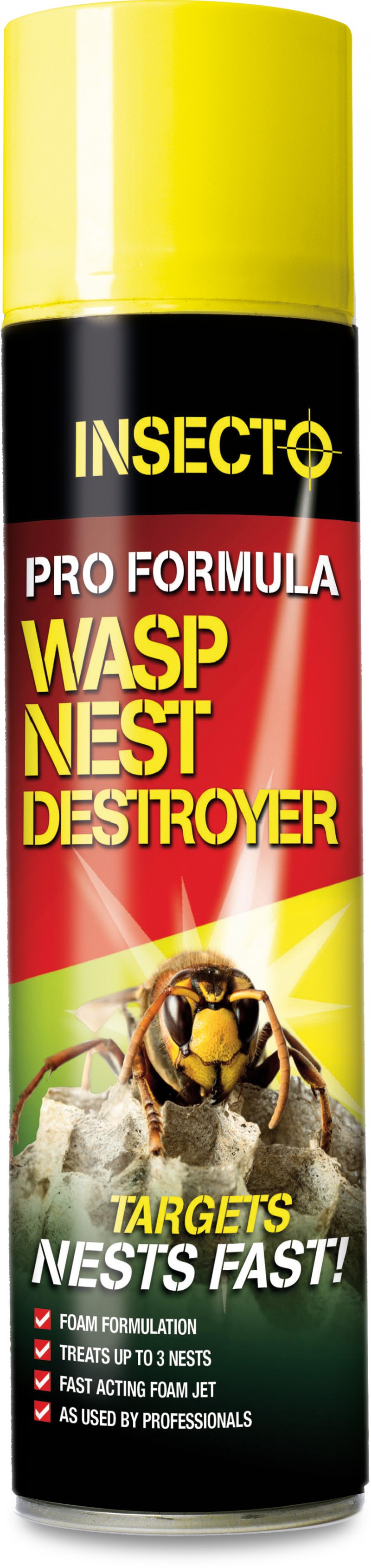 Insecto Pro Formula Wasp Nest Destroyer Foam 300ml - Lodi UK